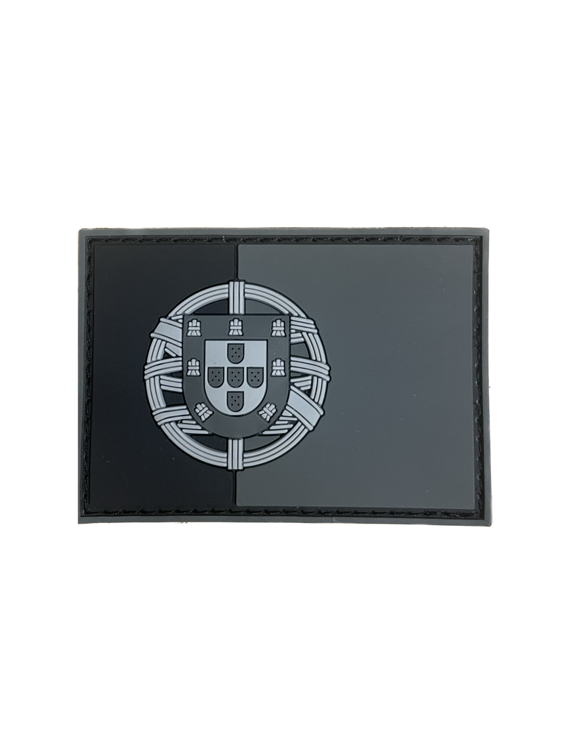 PATCH PVC 3D BANDEIRA DE PORTUGAL TÁTICA/PRETA 7X5CM - Security World