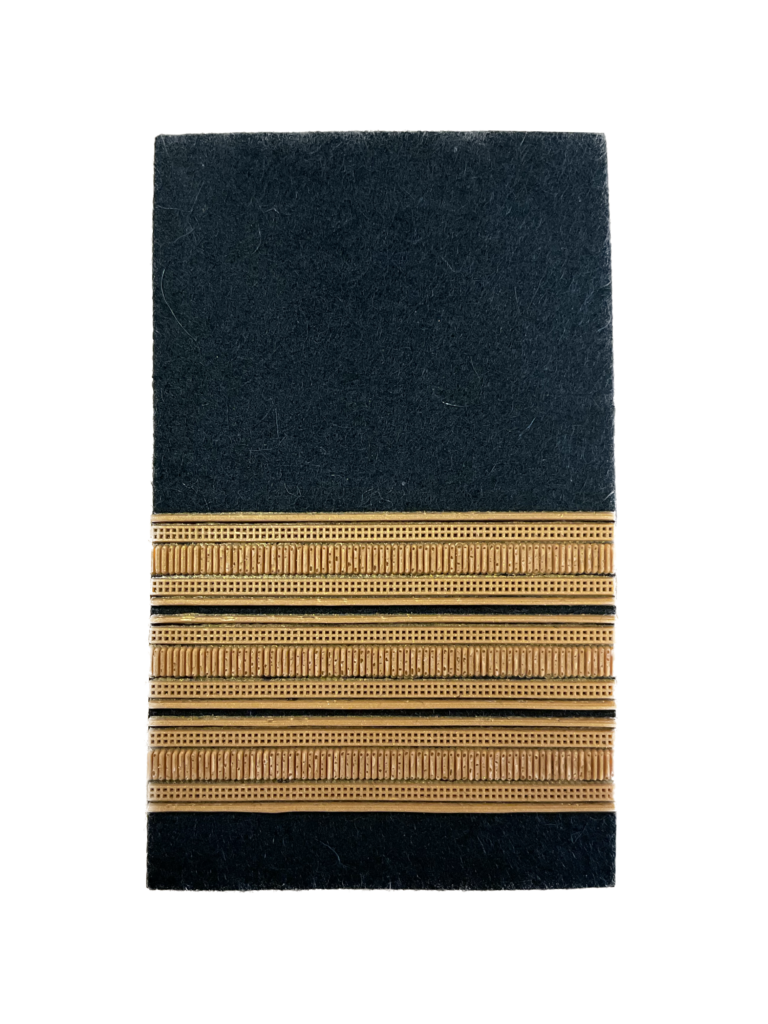 DIVISA VELCRO PVC CAPITÃO 9X5CM GNR - Security World