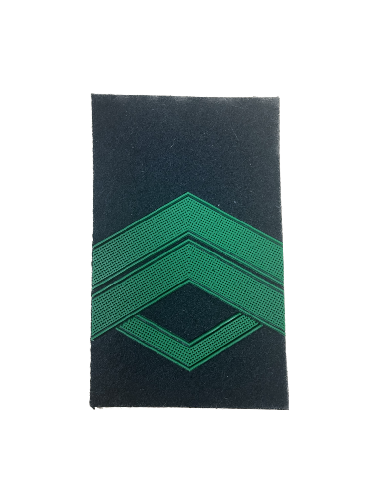 DIVISA VELCRO PVC CABO DE CURSO 9X5CM GNR - Security World