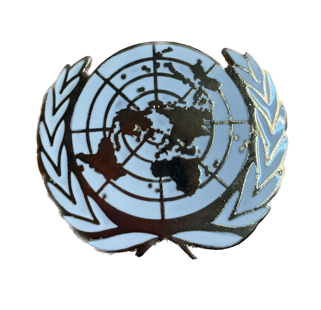 EMBLEMA BOINA NAÇÕES UNIDAS ONU - Security World